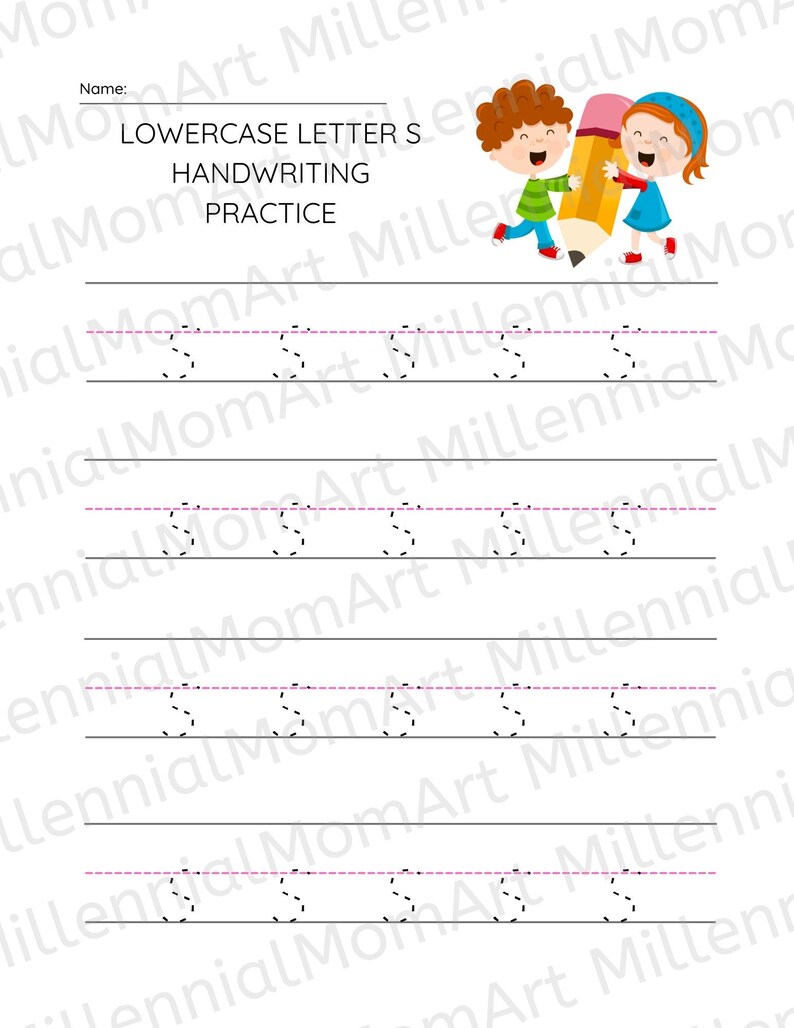 Letter S Preschool Worksheet | Alphabet Tracing & Coloring Page | Hard ...