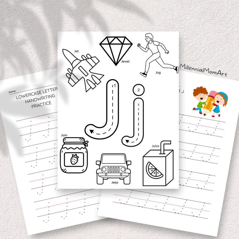 Letter J Poster Alphabet - Etsy