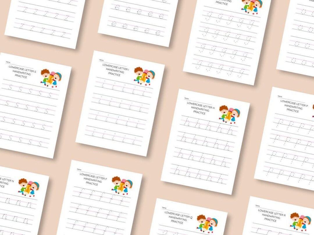 Complete Lowercase Alphabet Handwriting Practice | A-Z Letter Tracing ...