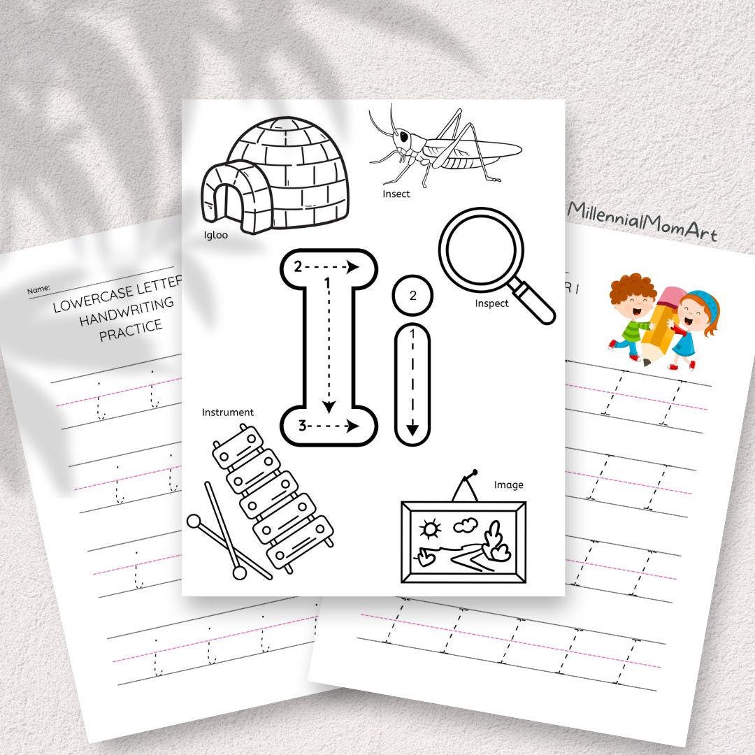 Letter I Preschool Learning Worksheet | Short "i" Sound Alphabet ...