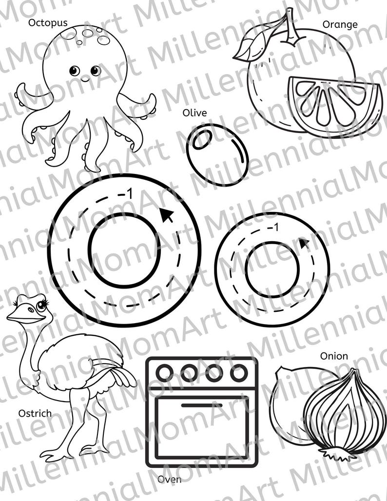 Letter O Preschool Learning Worksheet | Short "o" Sound Alphabet ...