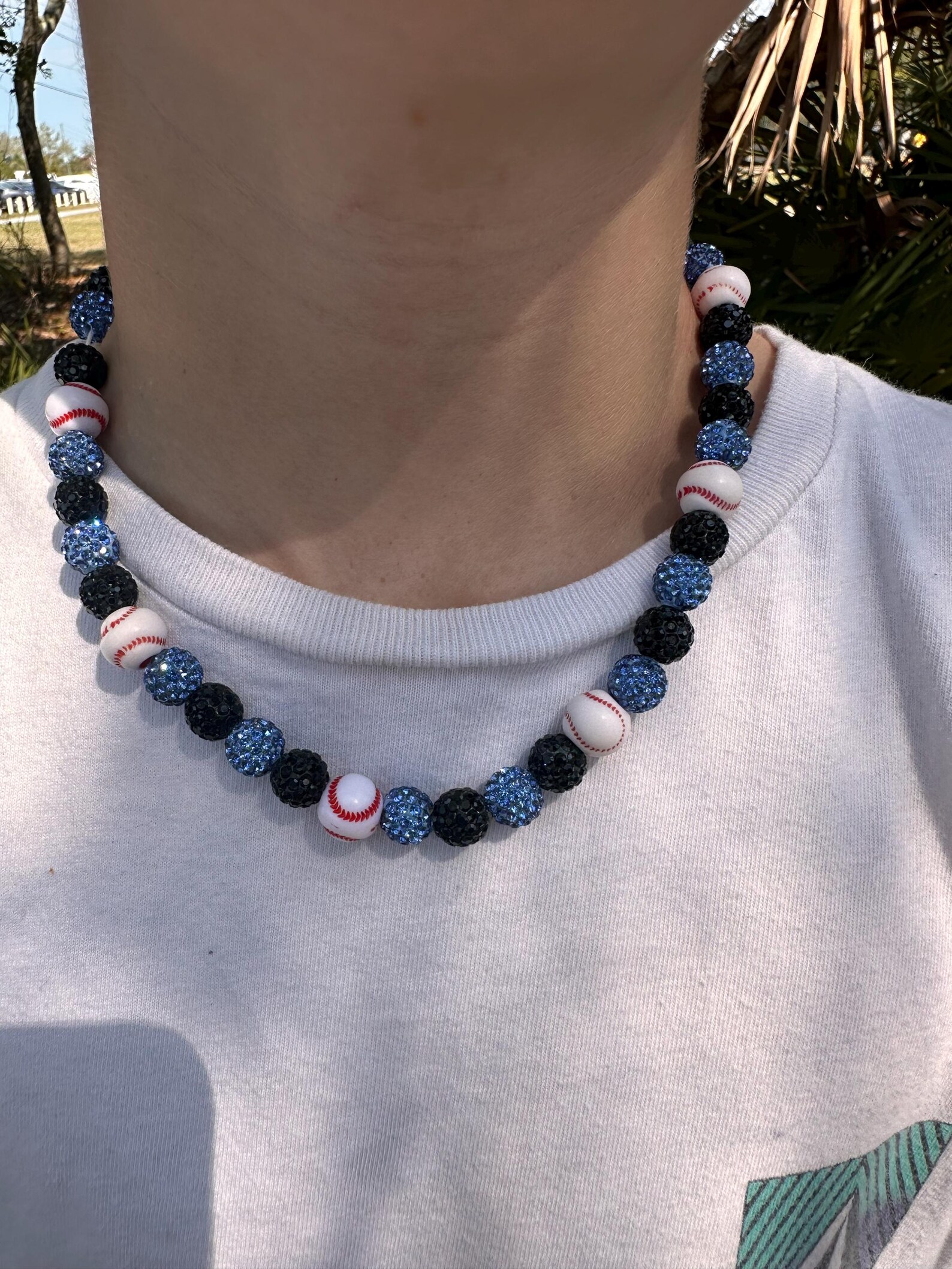 Phillies Inspired Rhinestone Bead Drip Necklace & Bracelet - Etsy