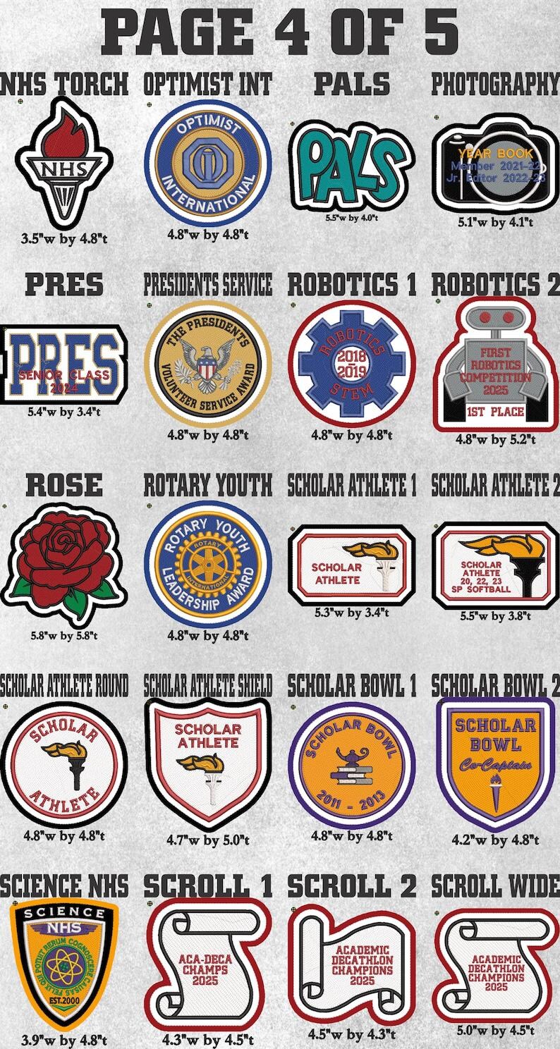 Custom Chenille Letterman Jacket Patch Academic & Club - Etsy