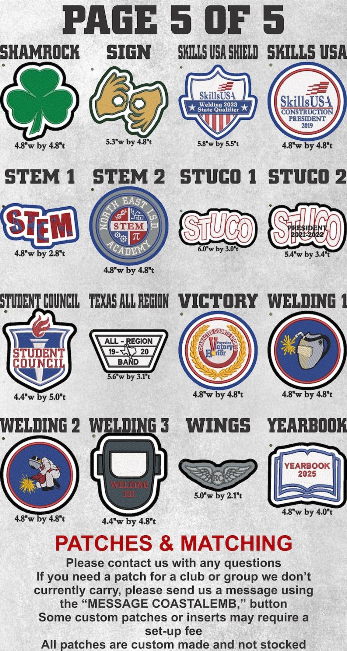 Custom Chenille Letterman Jacket Patch Academic & Club - Etsy