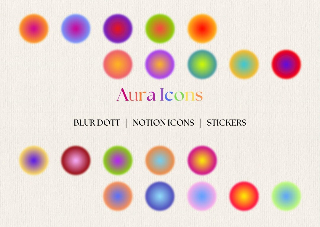 Aura Icons | 20 Psc | Minimalist Notion Icons, Aesthetic Planner ...