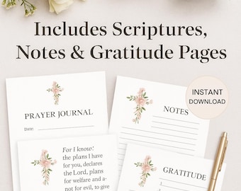 Printable Prayer Journal Page – Christian Devotional Worksheet | Daily ...