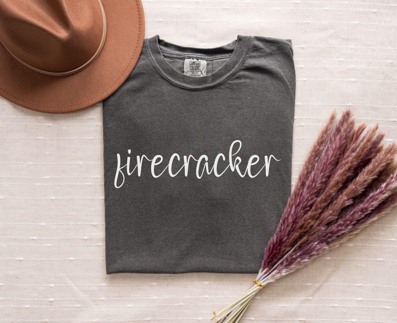 Firecracker 4th of July Tee, Patriotic Women's Graphic Shirt - Etsy