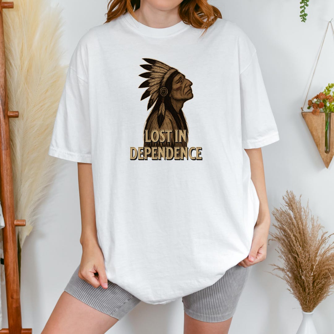 Lost Independence Indian Chief T-shirt: Native American Inspired Tee - Etsy