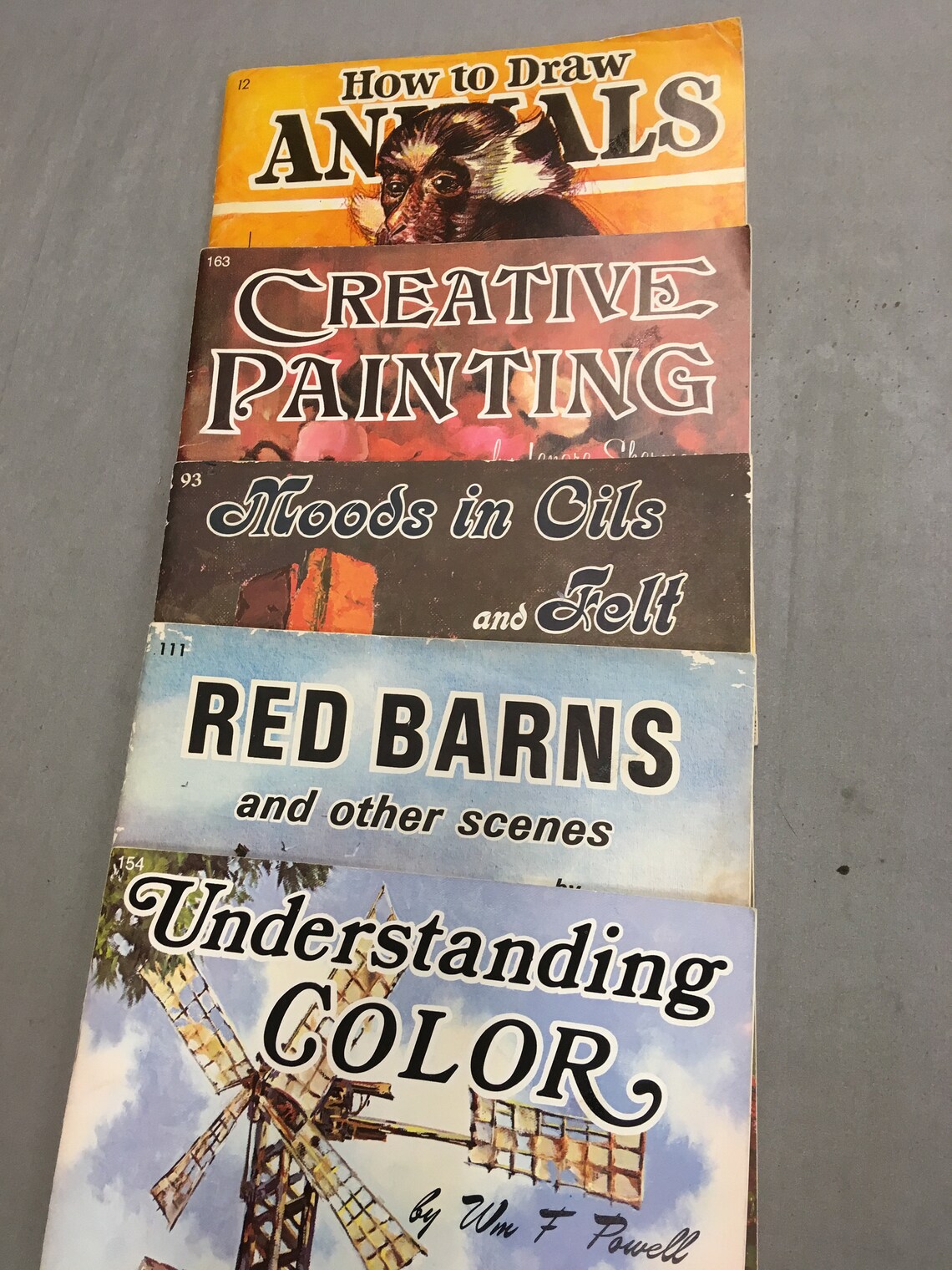 Vintage Lot of 5 Walter Foster Art Books Animals Creative - Etsy