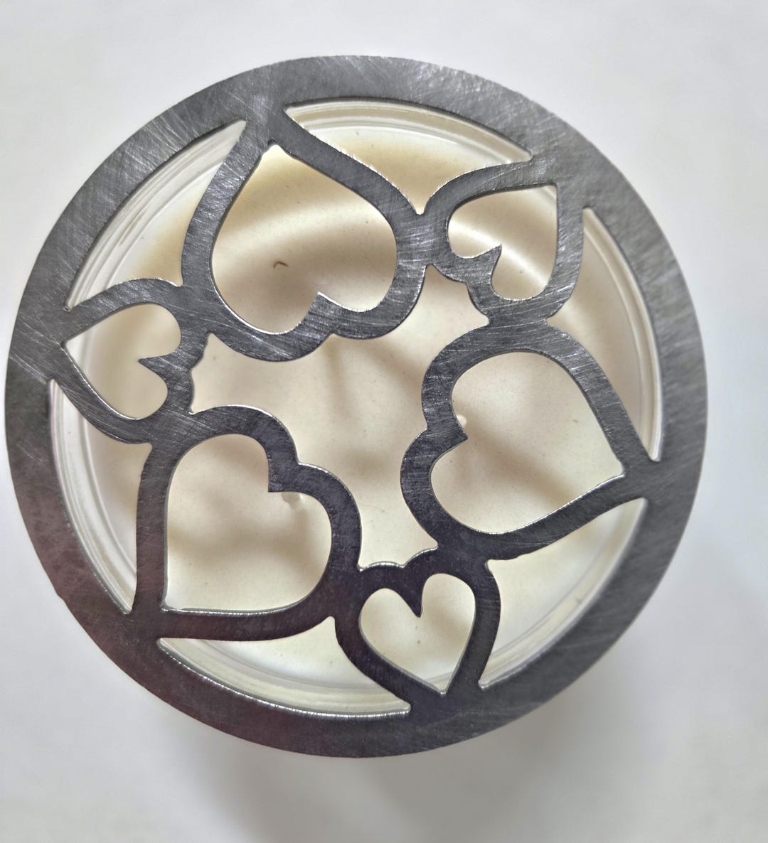 Tangled Hearts Candle Topper – Romantic Metal Jar Candle Lid, Wedding ...