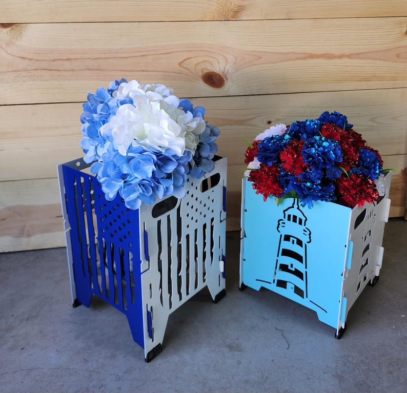 Collapsible Metal Plant Stand: Indoor Outdoor Flower Pot Holder - Etsy