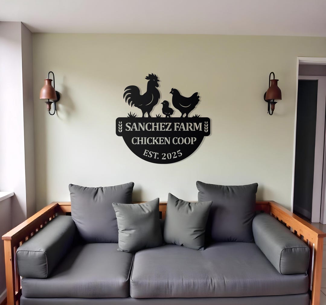 Customized Chicken Farm Metal Sign | Personalized Chicken Farm Sign ...
