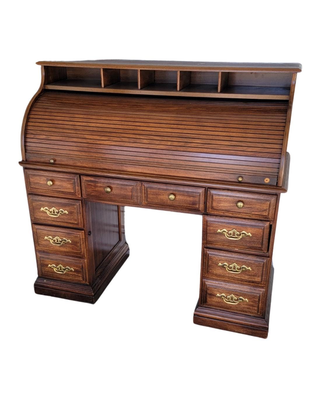 Vintage Roll Top Desk 1970s - Etsy