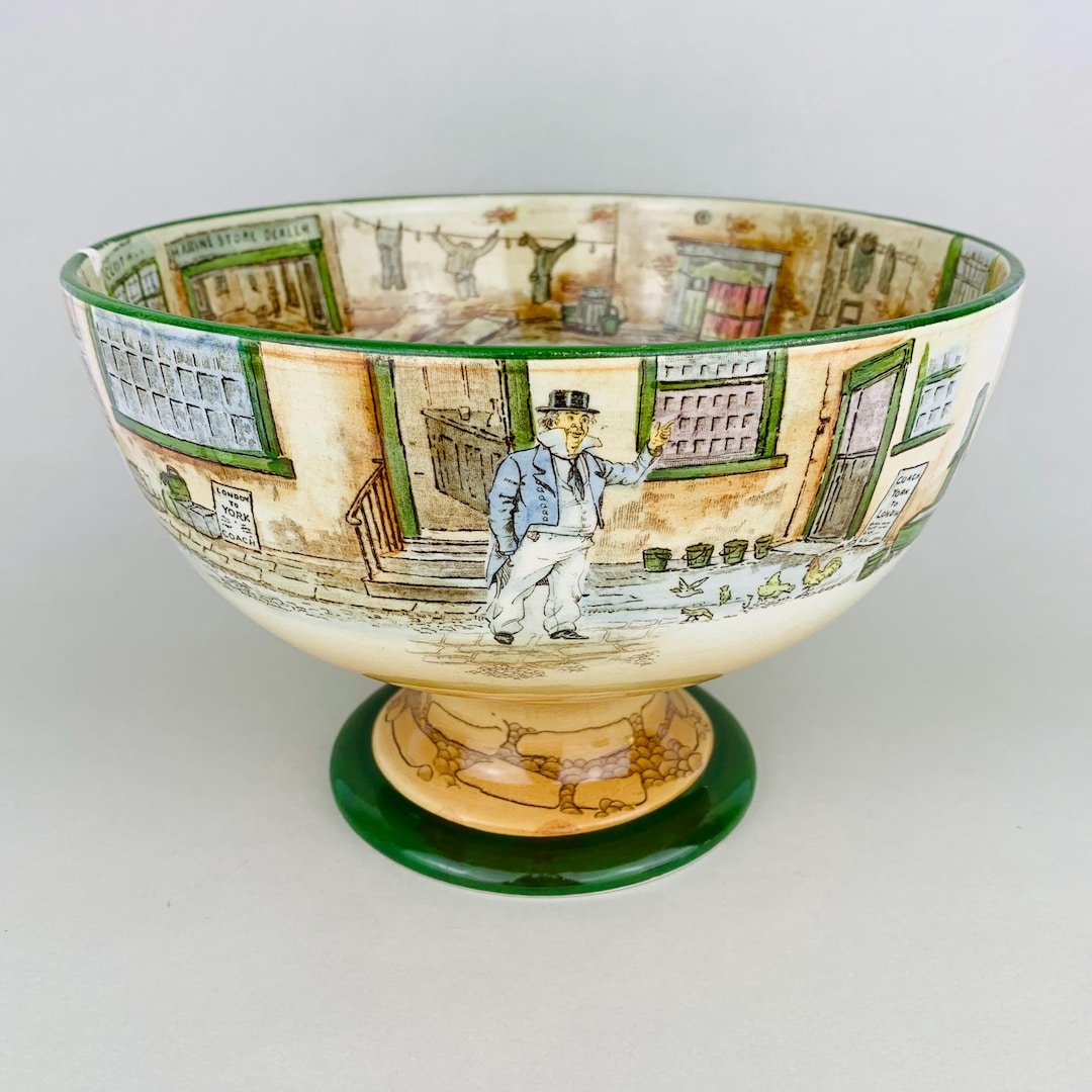 Royal Doulton Dickens Characters Series Ware Large Footed Bowl D2793 ...