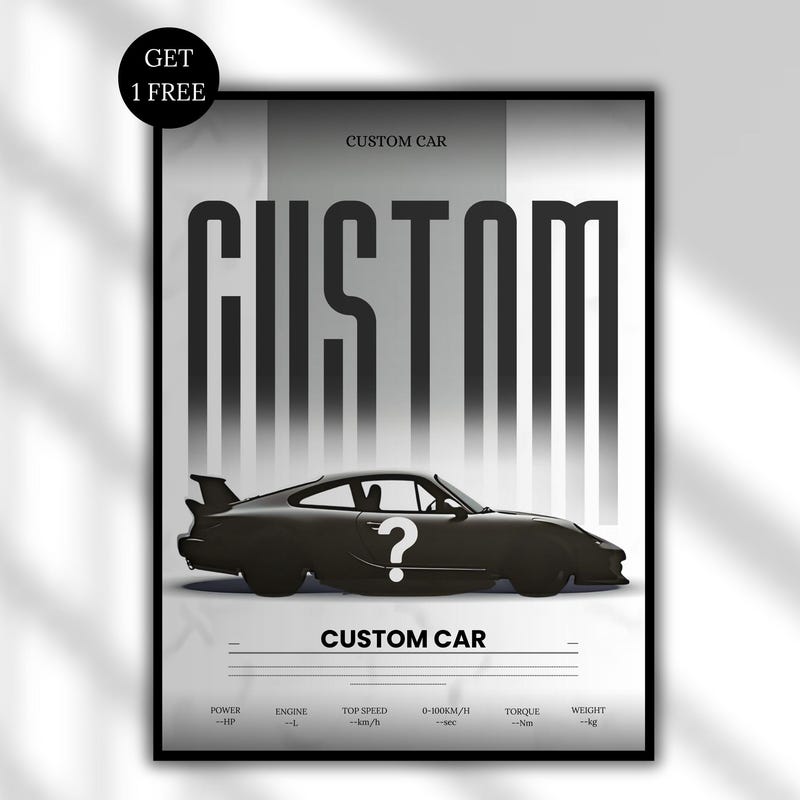Japanese Super Car Poster - Etsy
