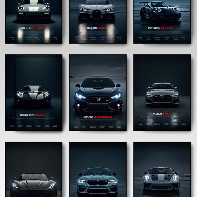 Cheap Posters Car - Etsy UK