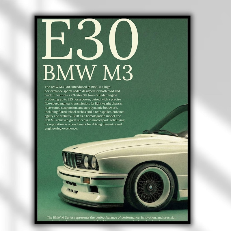 Bmw Poster Line Art - Etsy UK