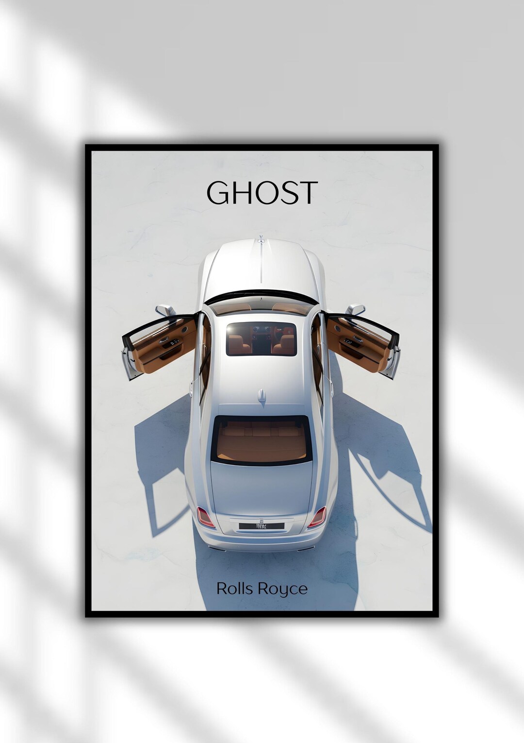 Rolls Royce Ghost Poster | Luxury Supercar Wall Art | Minimalist Office ...