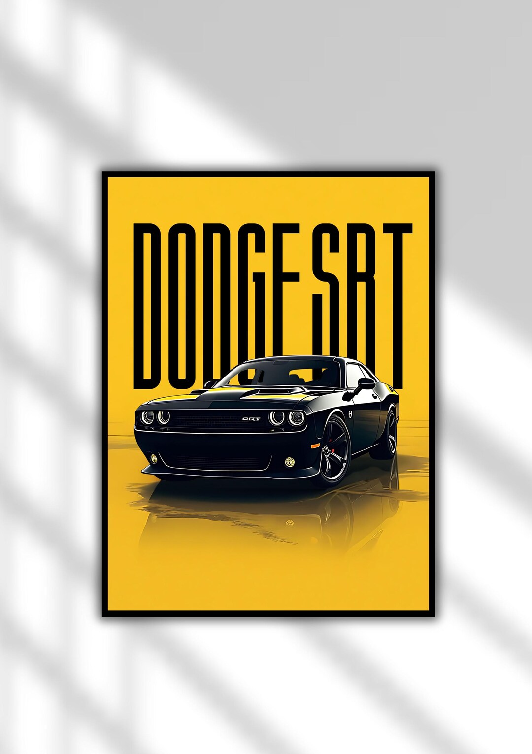 Dodge Challenger SRT Poster | Muscle Car Wall Art | Dodge SRT Print ...