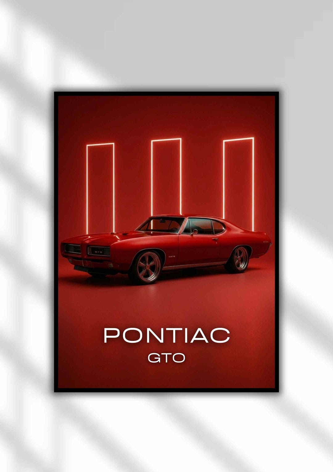 Pontiac GTO Car Poster | Digital Download - Etsy