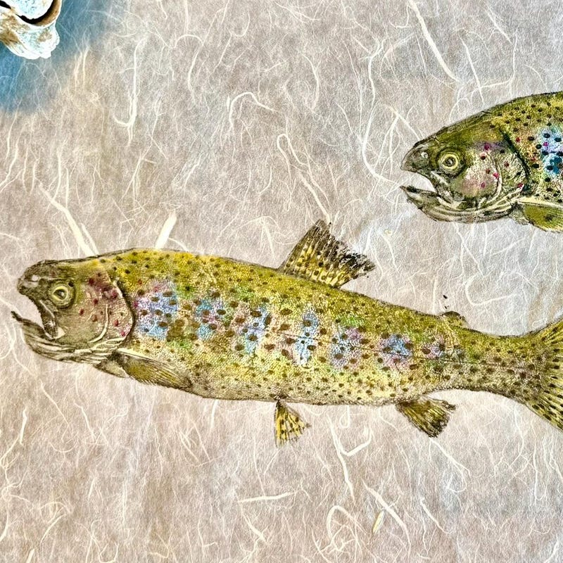 Gyotaku Fish Print - Etsy