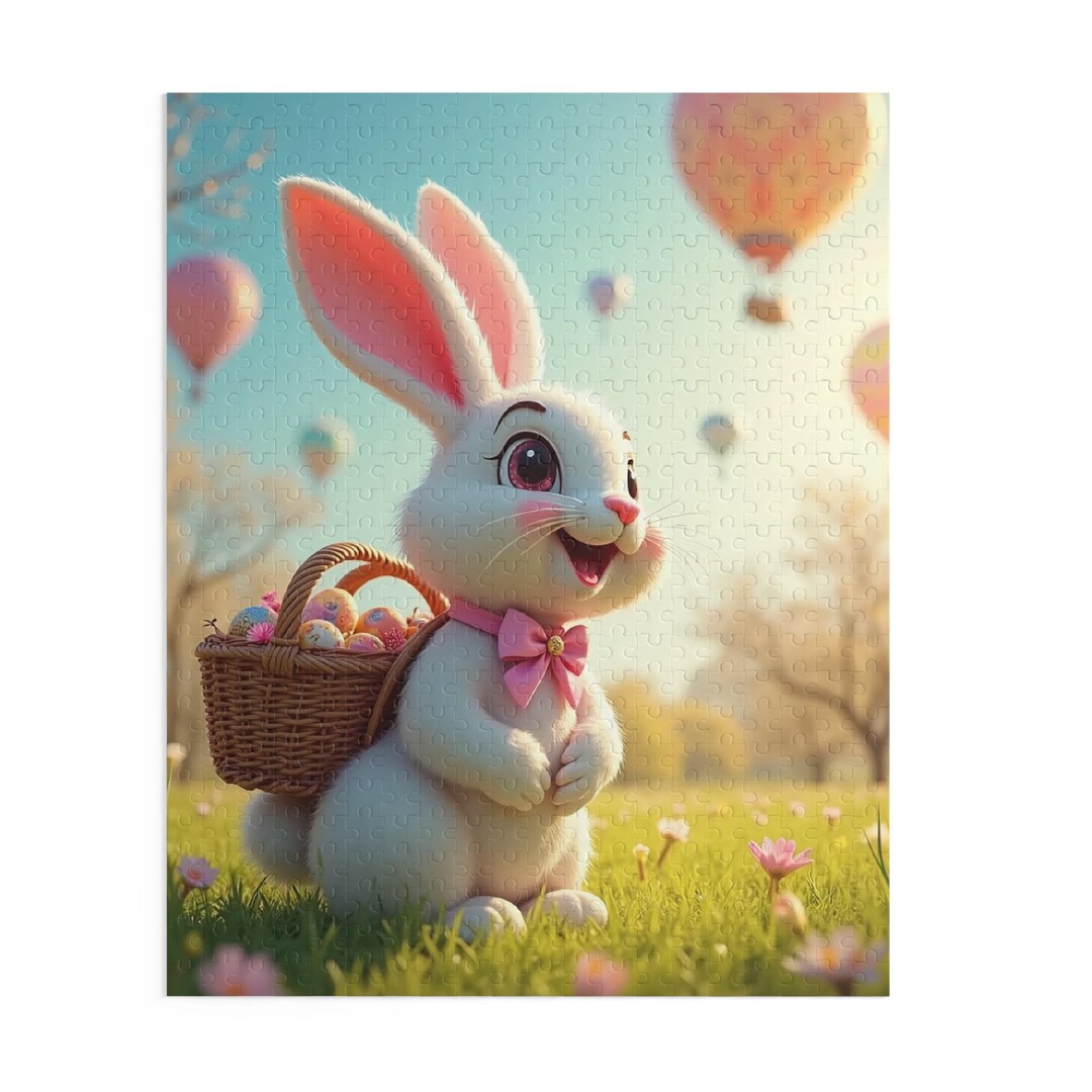 Easter Bunny's Egg Hunt, Puzzle (120, 252, 500-piece) - Etsy