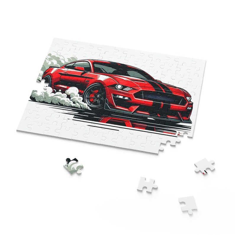 Cartoon Art for Ford Mustang GT, Puzzle (120, 252, 500-piece) - Etsy
