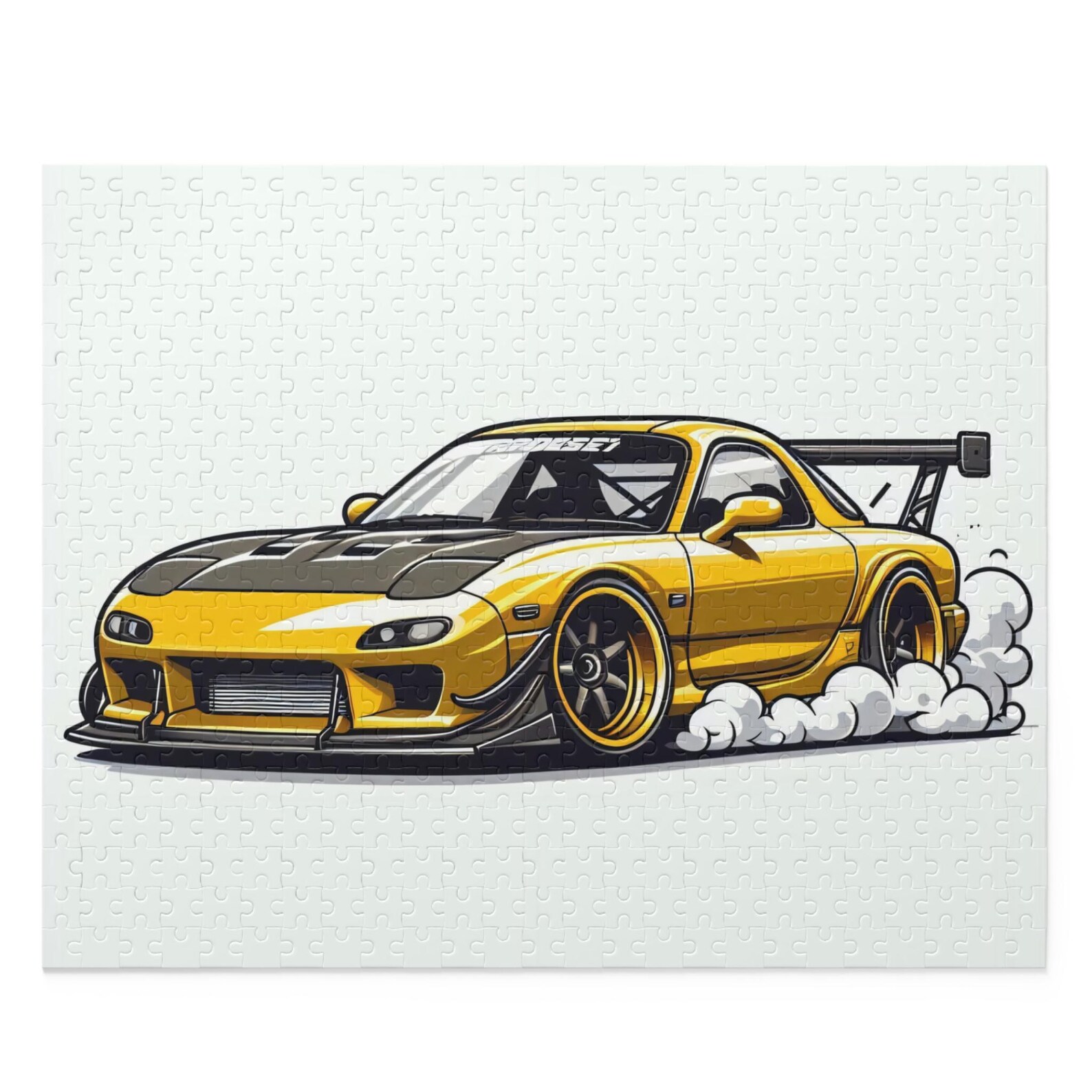 Cartoon Art for Mazda RX-7 FD3S, Puzzle (120, 252, 500-piece) - Etsy