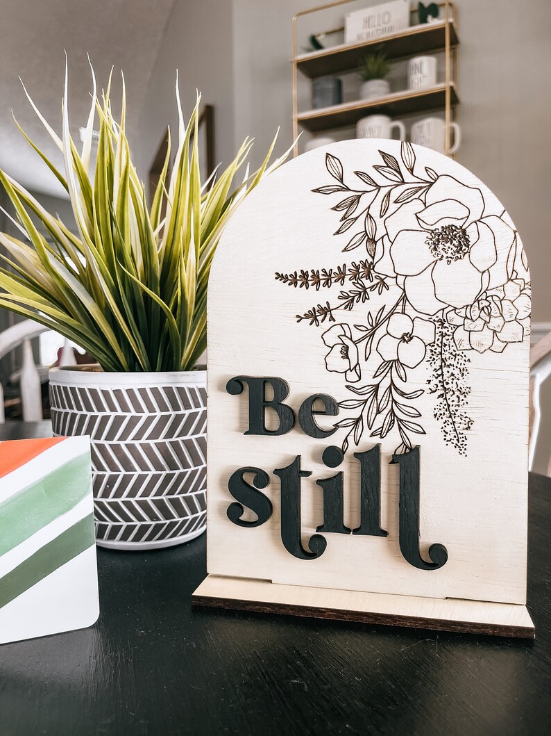 BOHO Sign Be Still Sign Christian Sign Scripture Sign - Etsy