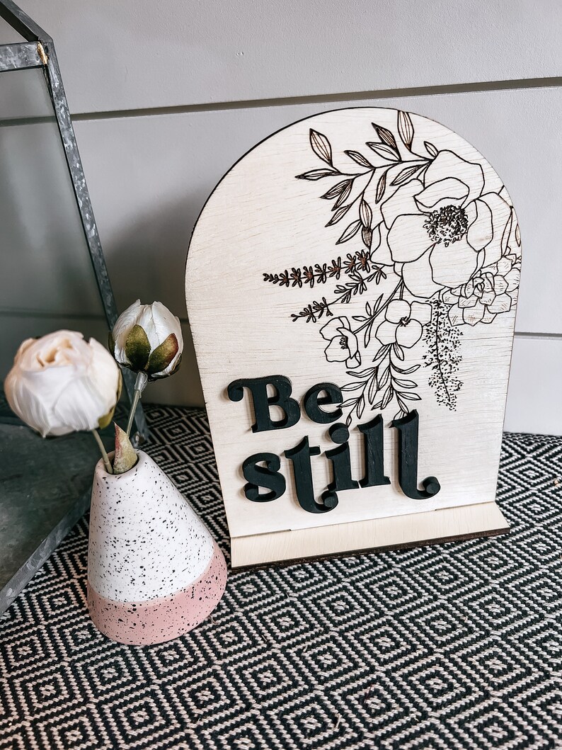 BOHO Sign Be Still Sign Christian Sign Scripture Sign - Etsy