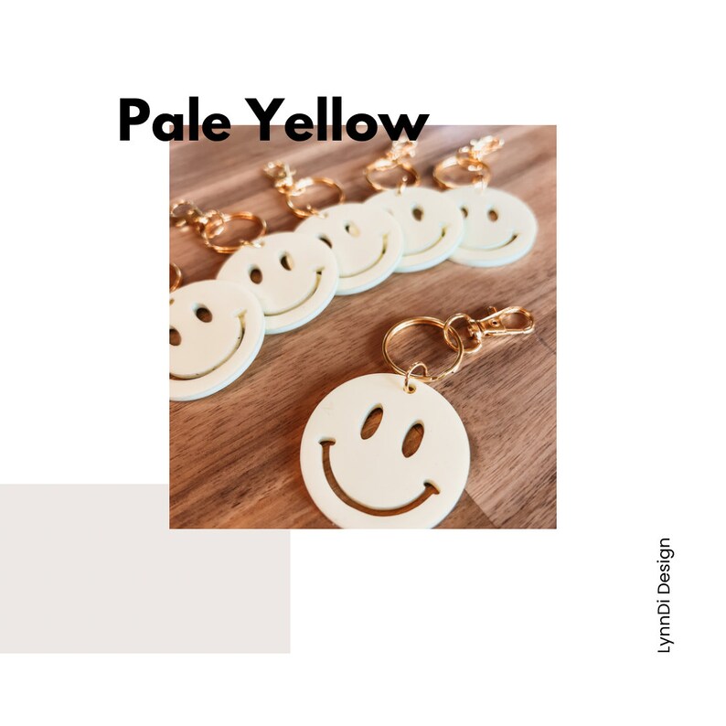 Keychain Smiley Face Smiley Face Keychain Retro Keychain - Etsy