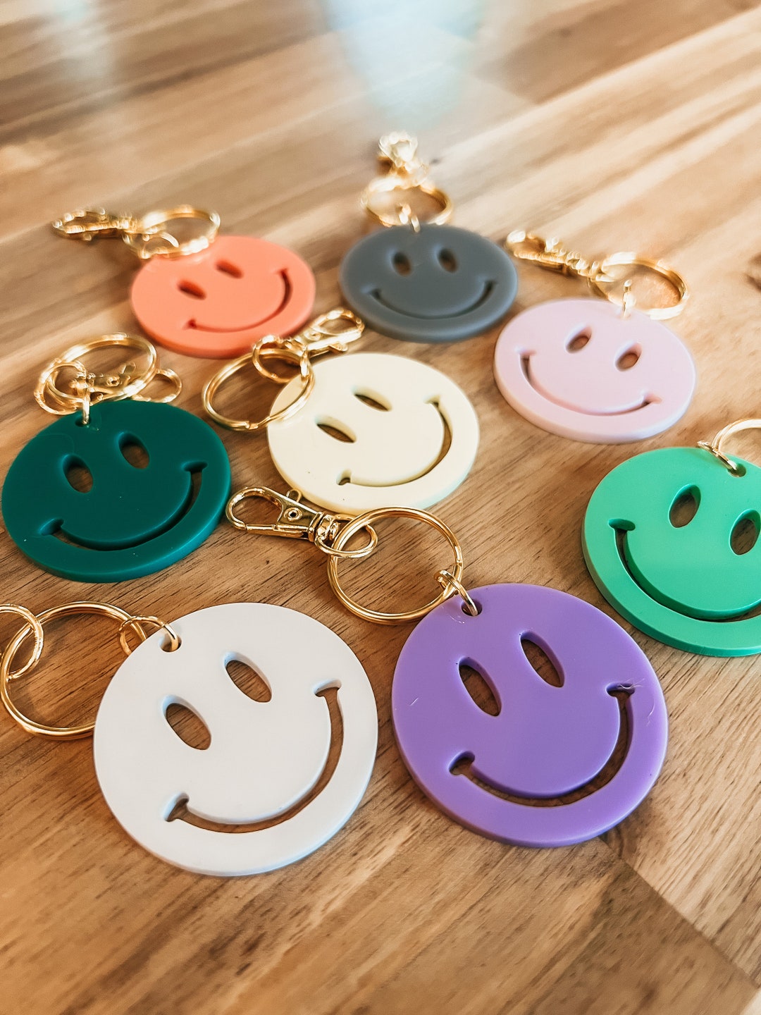 Keychain | Smiley Face | Smiley Face Keychain | Retro Keychain ...