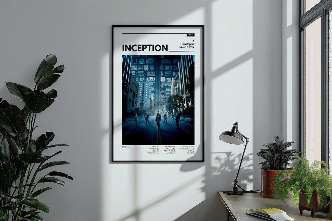 Inception Movie Poster - Digital Download | Scifi Dream Heist Art ...
