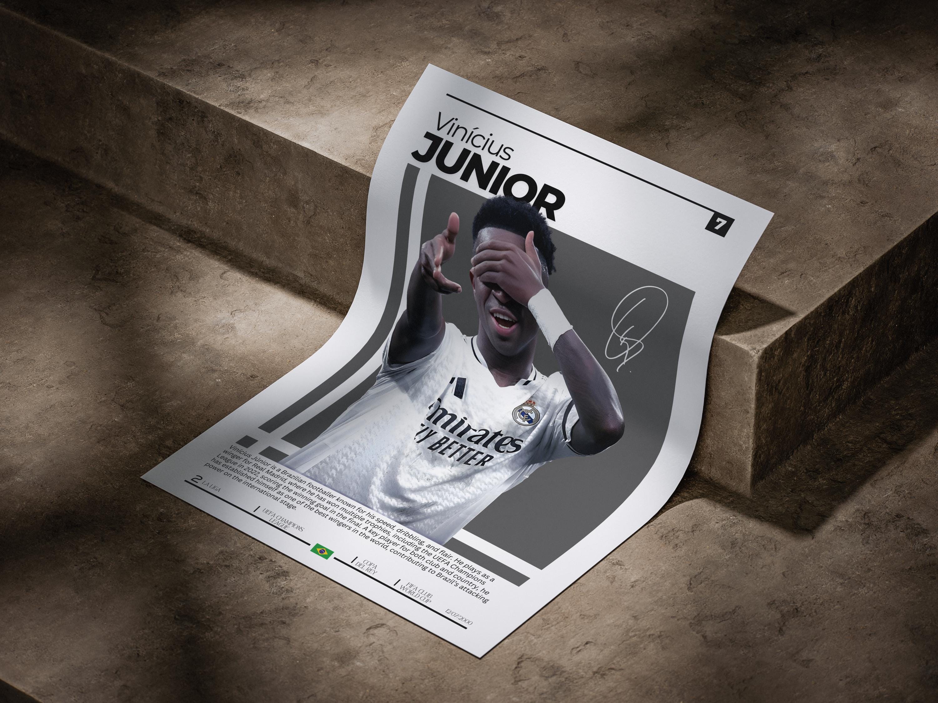 Vinicius Junior Poster | Vinicius Junior Real Madrid Poster, Vinicius ...