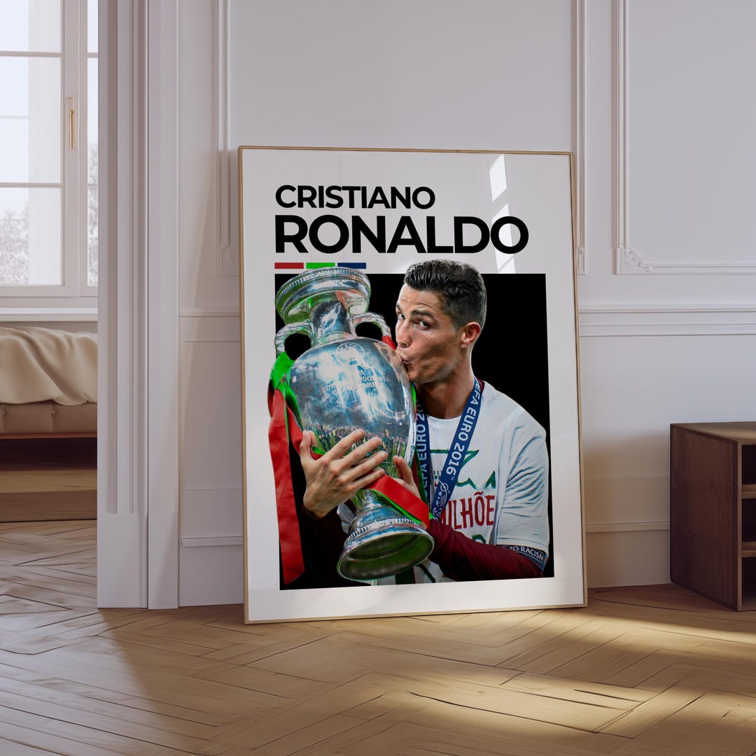 Cristiano Ronaldo Poster Soccer Gifts Sports Poster Football Poster CR7 ...