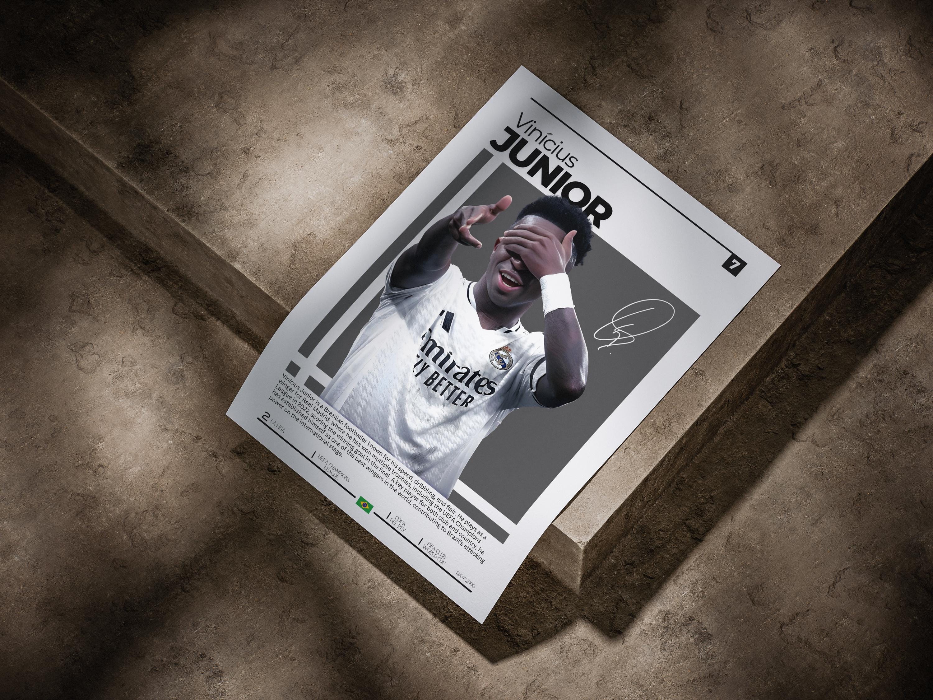 Vinicius Junior Poster | Vinicius Junior Real Madrid Poster, Vinicius ...