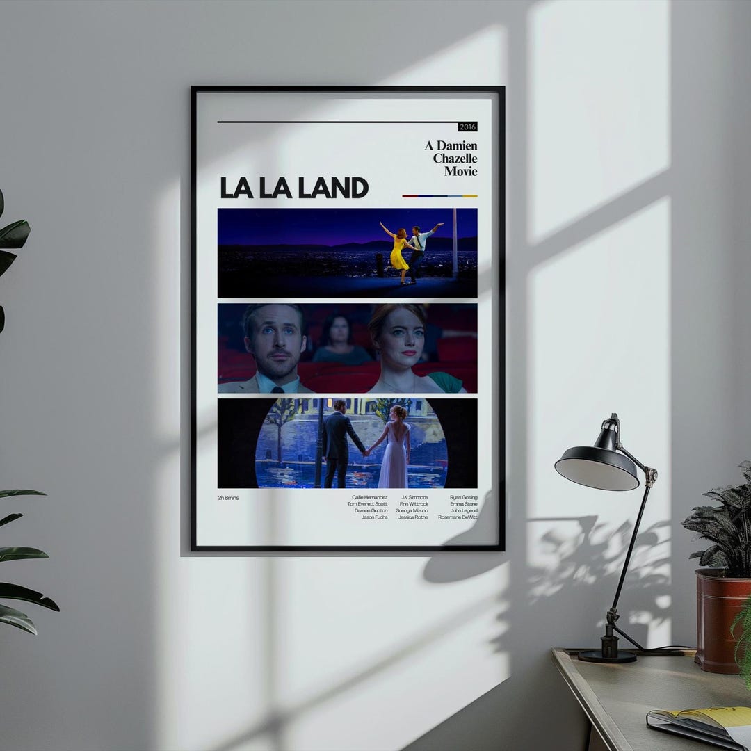 La La Land Poster La La Land Print | Movie Poster | Minimalist Poster ...