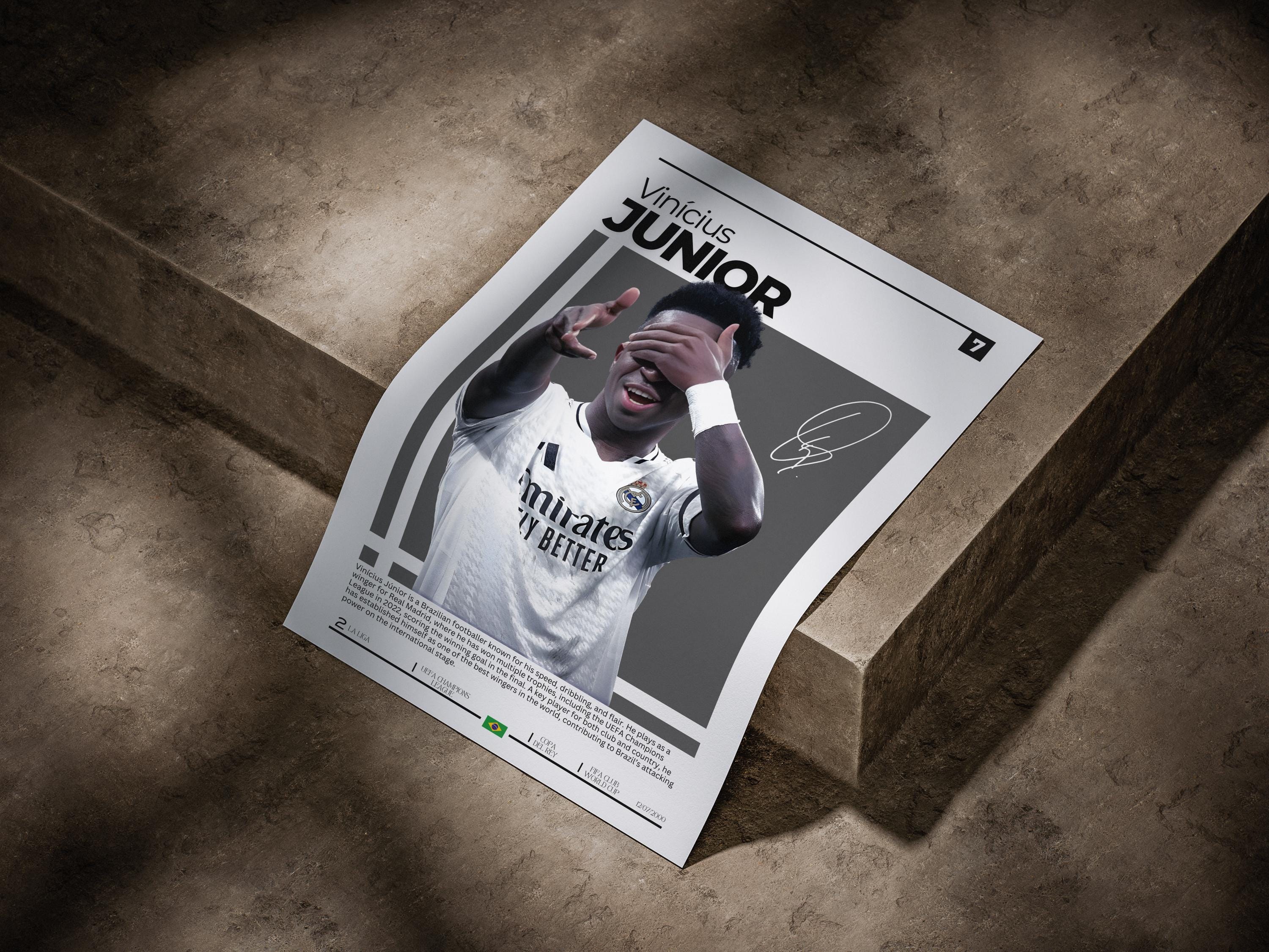 Vinicius Junior Poster | Vinicius Junior Real Madrid Poster, Vinicius ...