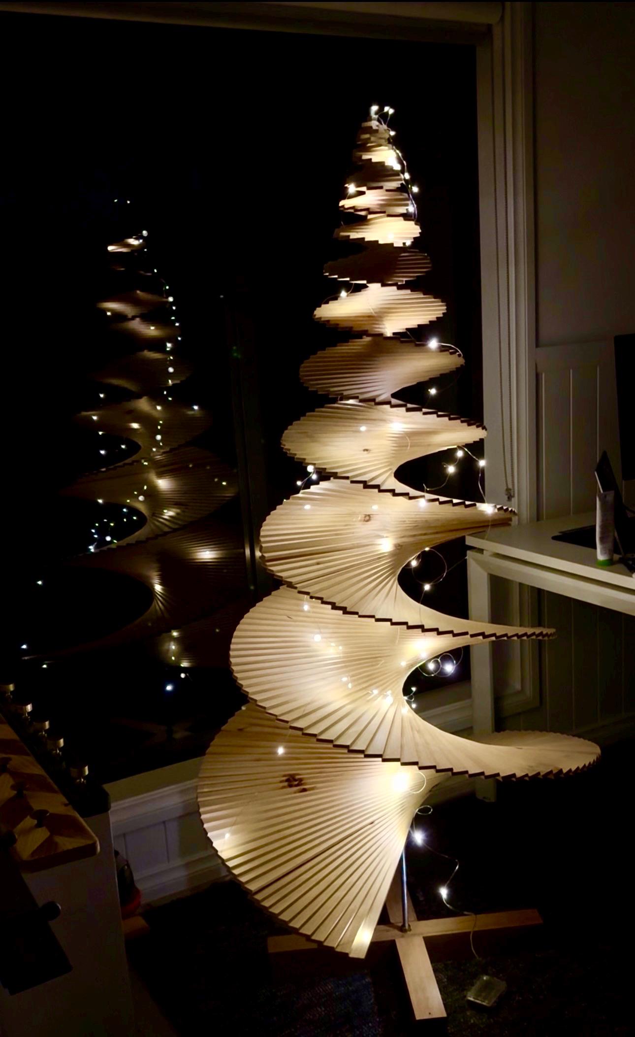 Spiral Wooden Christmas Tree 2.0 Meters - Etsy