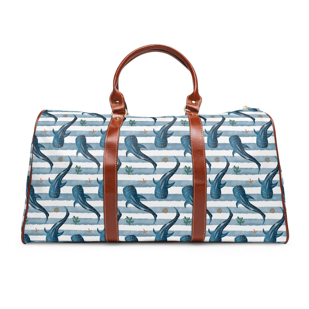 Whale Shark Duffel Bag - Waterproof Travel Bag - Weekender Bag - Boat ...
