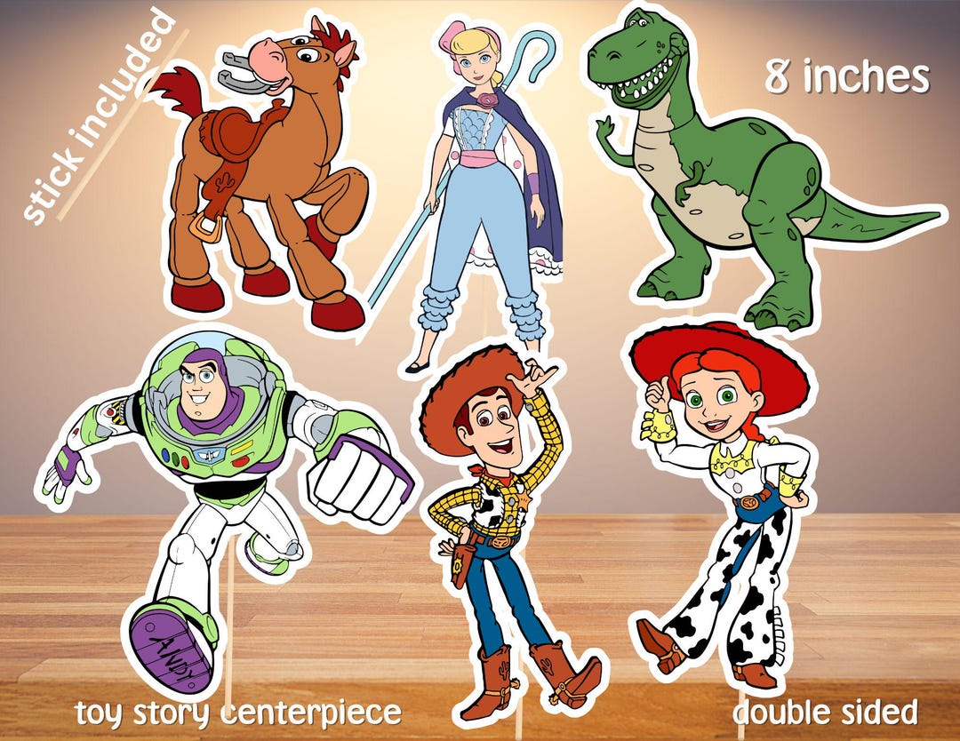 Set of Woody Table Centerpiece, Buzz, Jessie, Horse Inspired ...