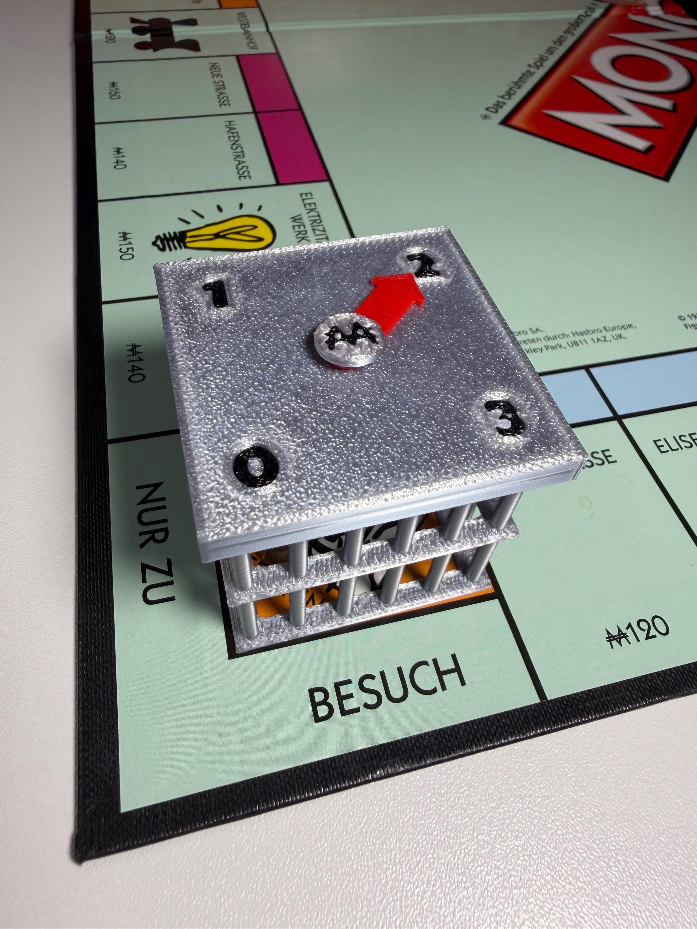 Monopoly Jail 3D Printed | Custom Prison for Board Games | Fit Original ...