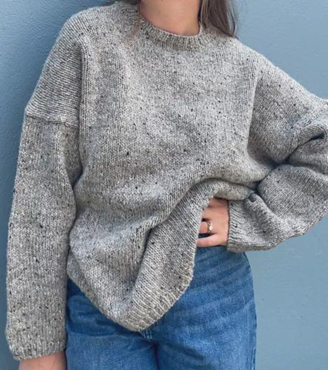 Everywear Sweater Knitting Pattern: Seamless Drop Shoulder Pullover ...
