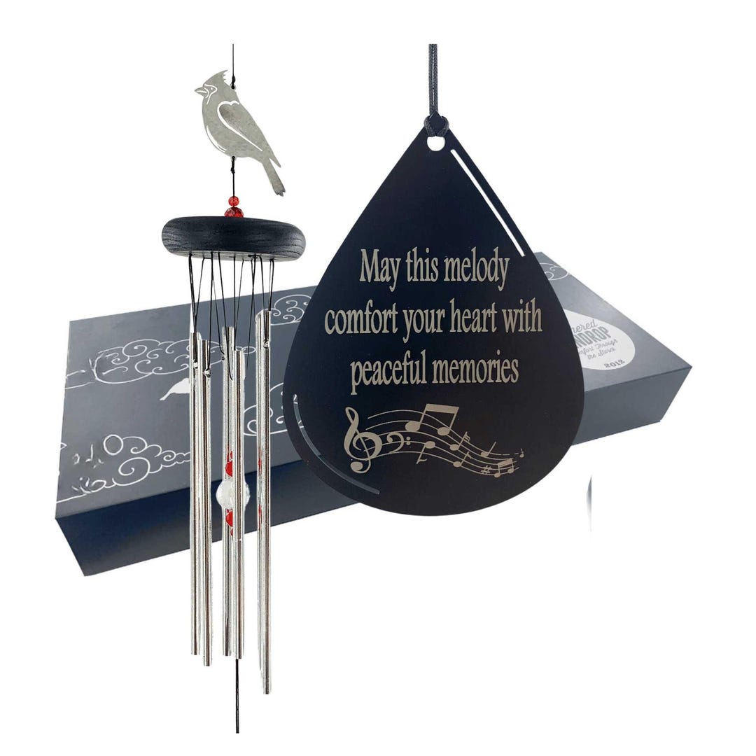 Memorial Wind Chime May This Comfort Your Heart 18 Inch Outdoor Gift - Etsy