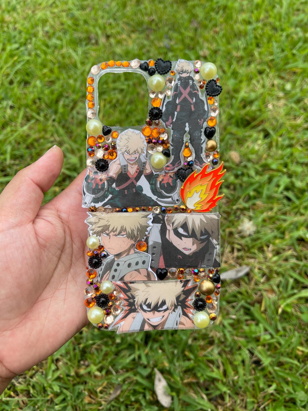 Dynamite Anime Hero Phone Case | Handmade (3D JUNK / BLING CASE) for ...