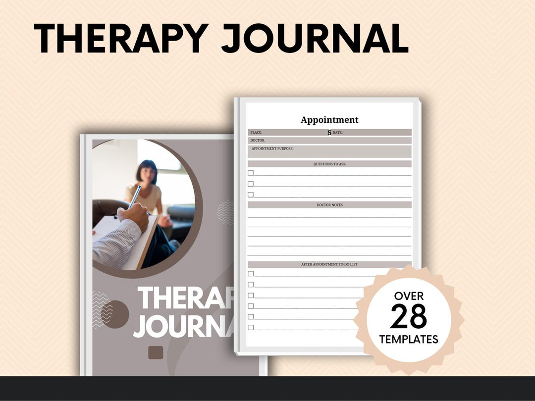 Therapy Journal | Mental Health Workbook | Guided Journaling for Self ...