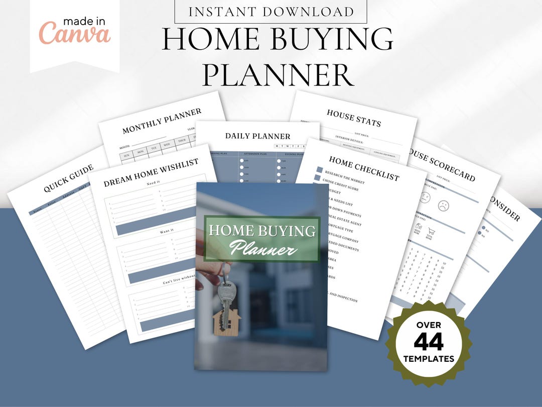 Home Buying Planner Printable | House Hunting Checklist & Moving ...