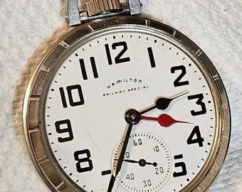 Hamilton Railroad Vintage Collector Pocket Watch, Working - Etsy