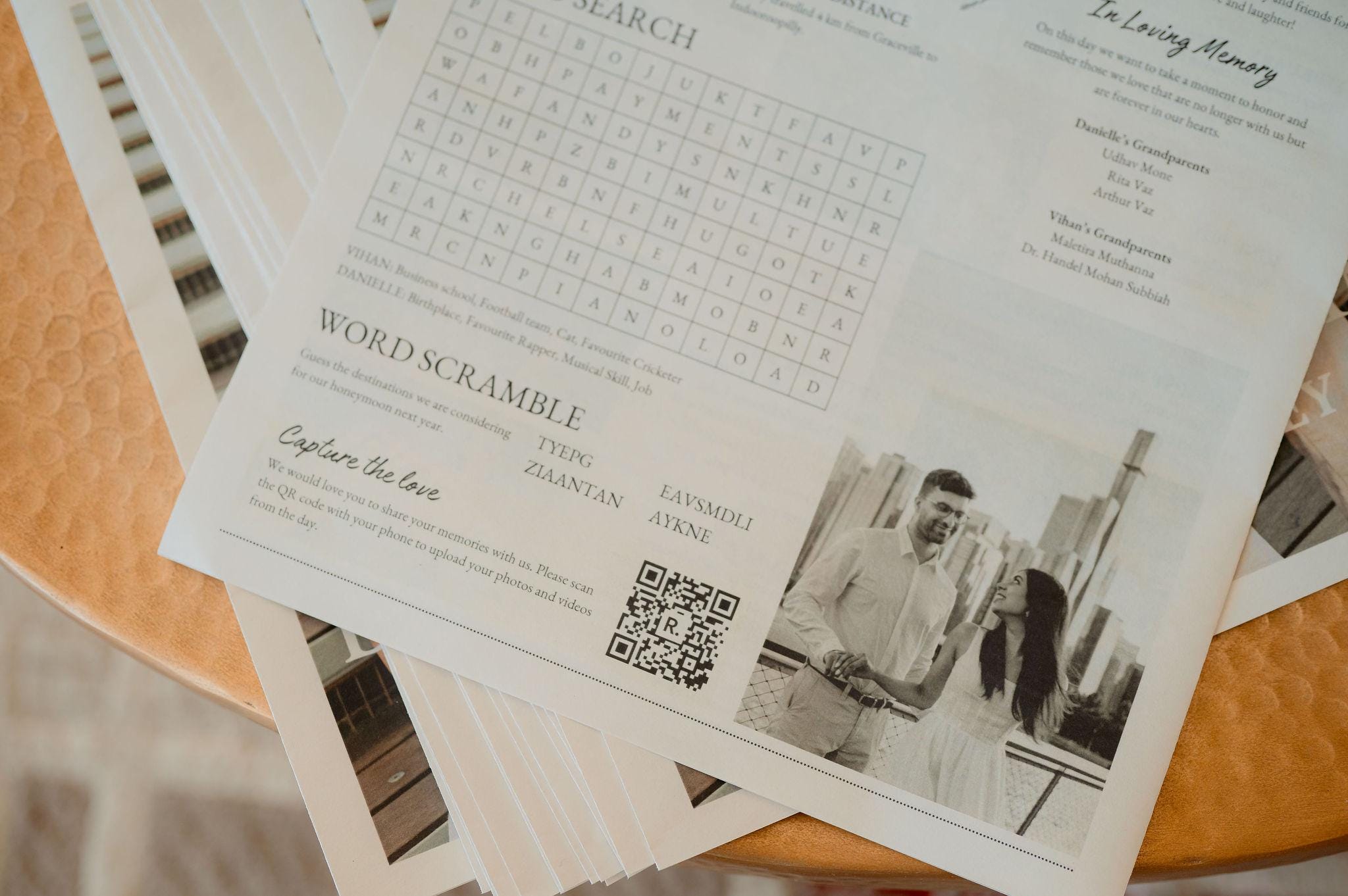 Indian Wedding Newspaper / Hindu Ceremony Program / Hindu Wedding ...