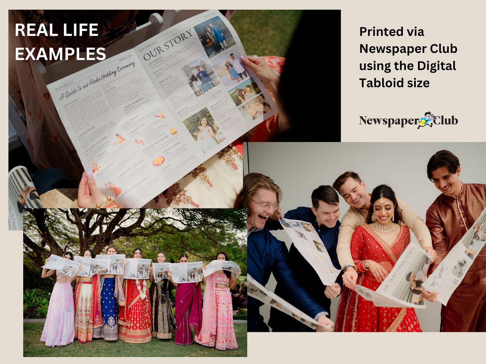 Indian Wedding Newspaper / Hindu Ceremony Program / Hindu Wedding ...